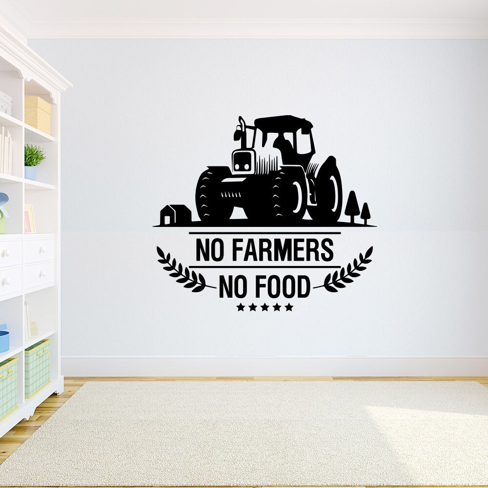 No Farmers No Food No Farms Decal Support Farmer Decal - Etsy