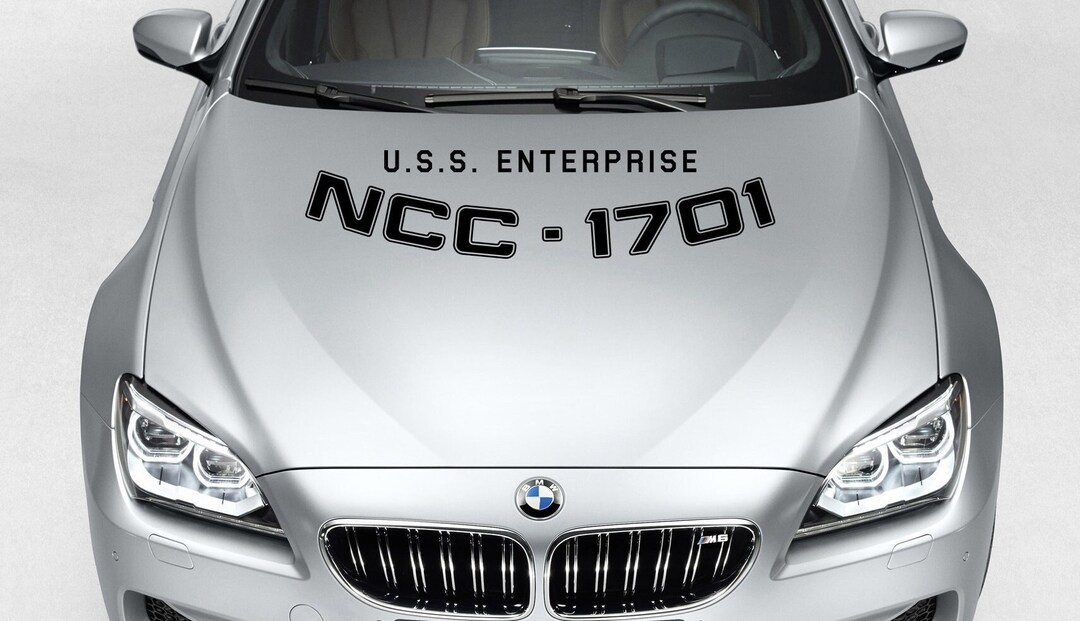 NCC 1701 Decal NCC 1701 Star Trek Car Hood Decal NCC 1701 - Etsy Canada