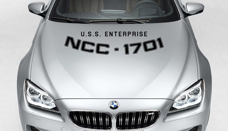 NCC 1701 Decal NCC 1701 Star Trek Car Hood Decal NCC 1701 - Etsy Canada