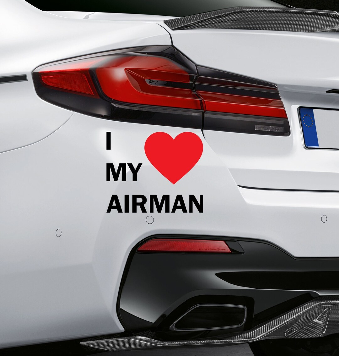 I Love My Airman Car Bumper Decal Window Sticker - Etsy