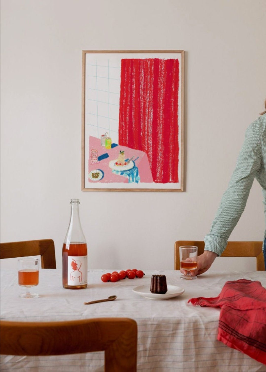 ITALIAN AFFAIRE / Food Poster/ Spaghetti Poster/ Pasta Lovers Poster ...