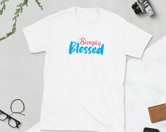 Simply Blessed Shirt Unisex Christian T Shirts Women Blessed - Etsy