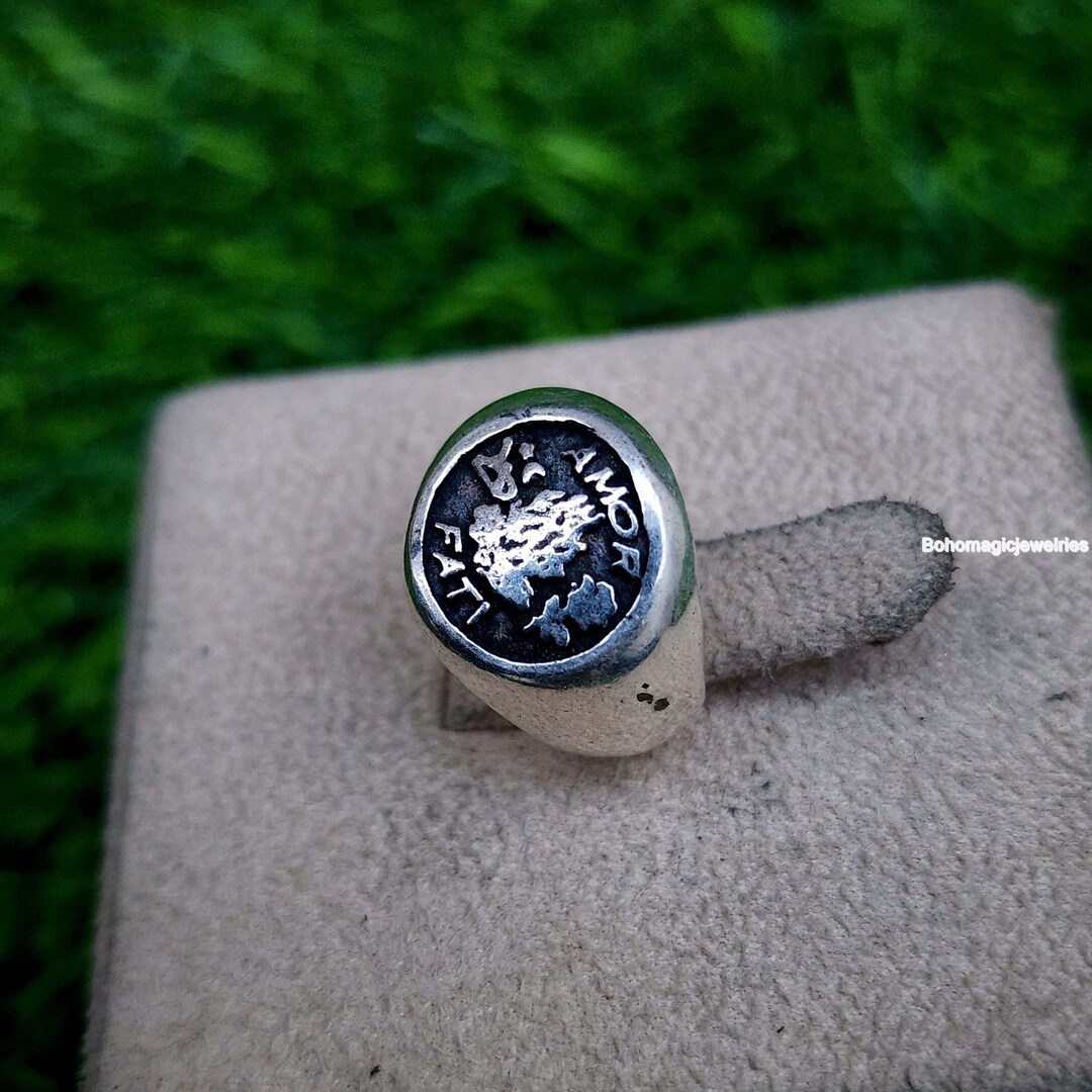 Amor Fati Ring, Amor Fati Signet Ring, Graduation Gift, Amor Fati, Love ...