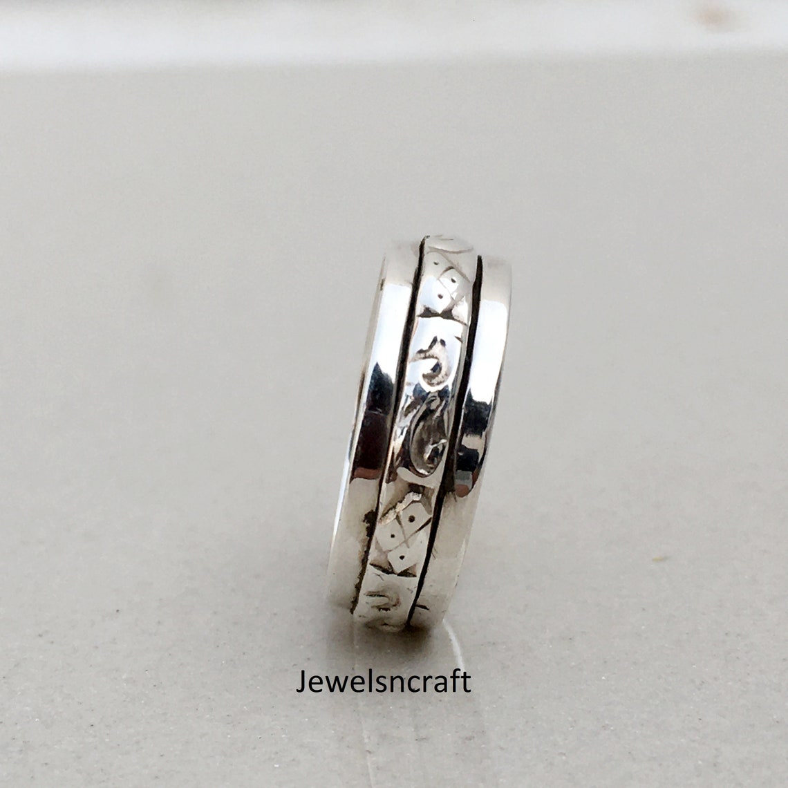 Sterling Silver Spinner Ring 925 Sterling Silver Spinner - Etsy