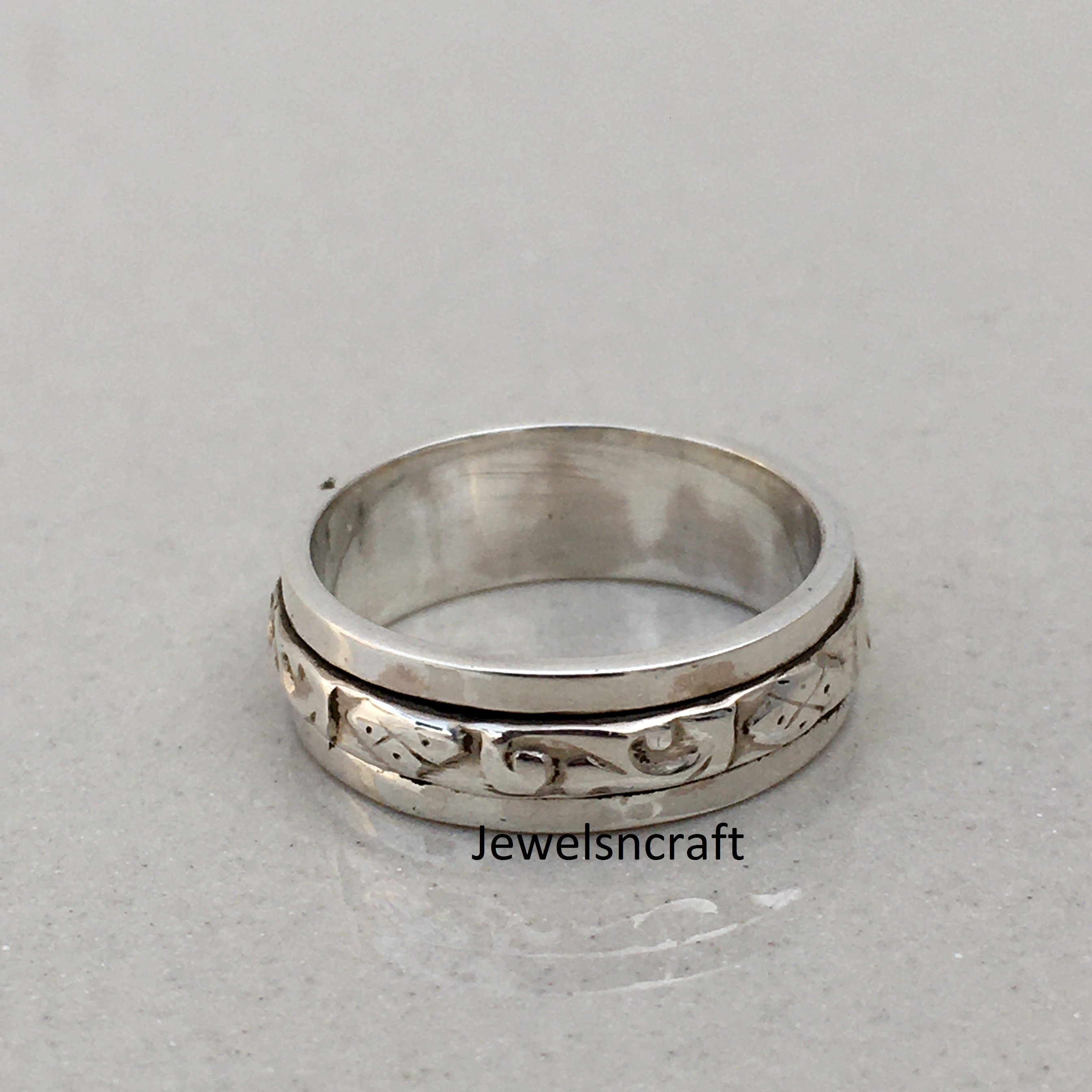 Sterling Silver Spinner Ring 925 Sterling Silver Spinner | Etsy