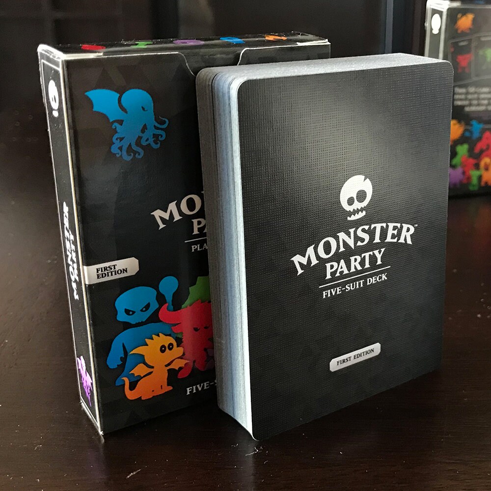 Monster Party Playing Cards | Five-suit Deck - Etsy
