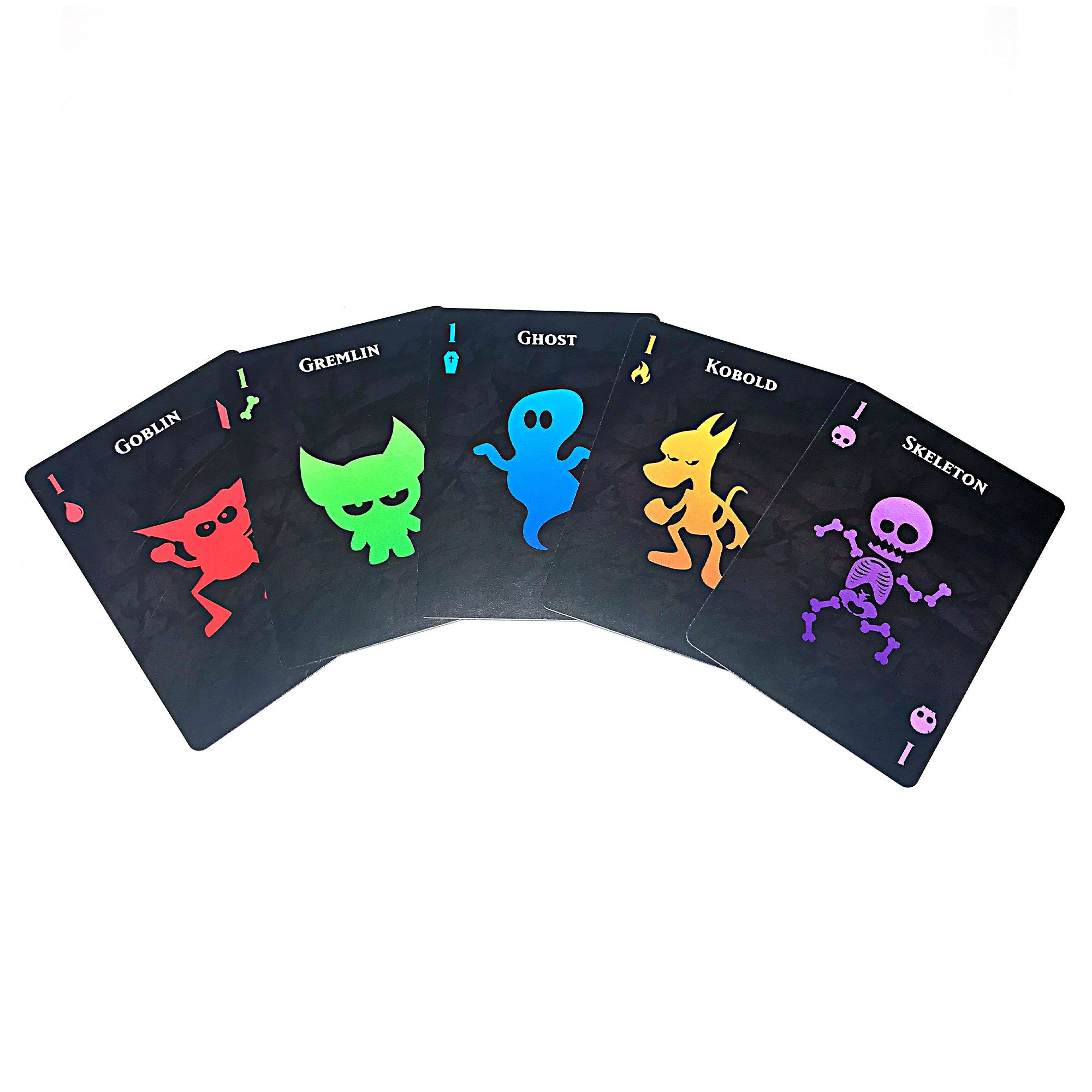 Monster Party Playing Cards | Five-suit Deck - Etsy
