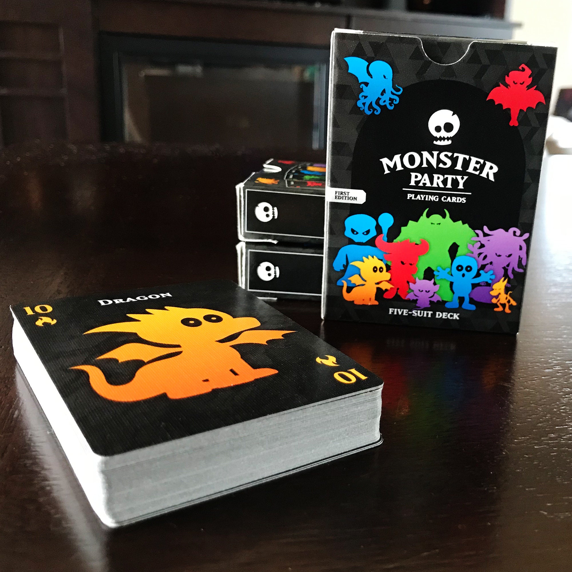 Monster Party Playing Cards | Five-suit Deck - Etsy