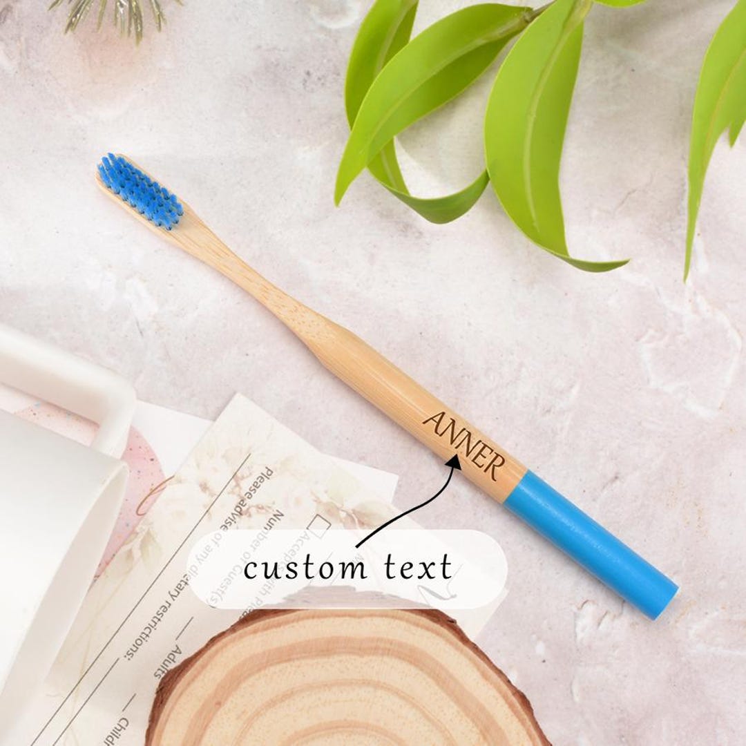 Custom Bamboo Toothbrush, Personalized Toothbrush,wood Toothbrush ...