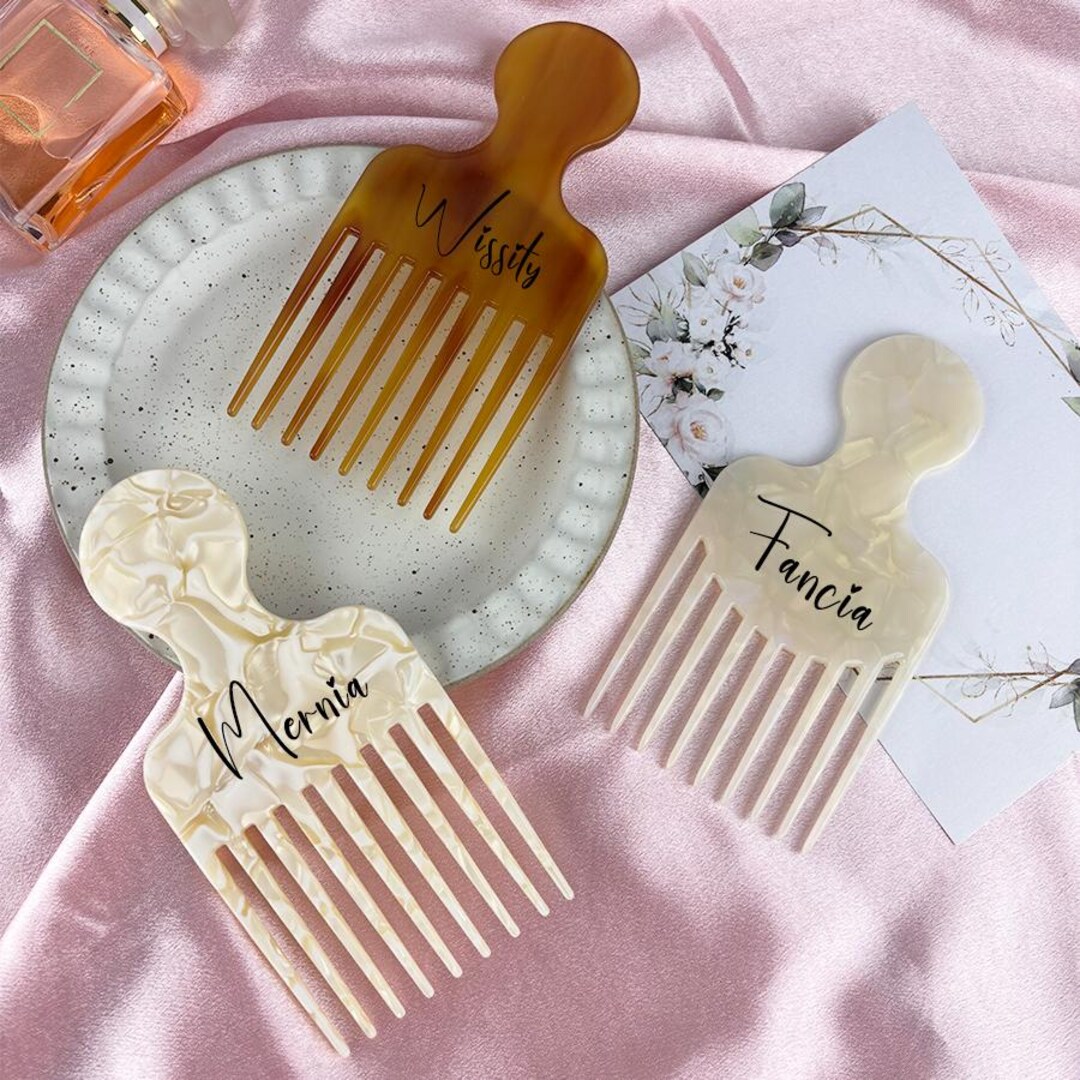 Custom Hair Comb,for Curly to Afro Hair,wedding Gift,bridal Shower Gift ...