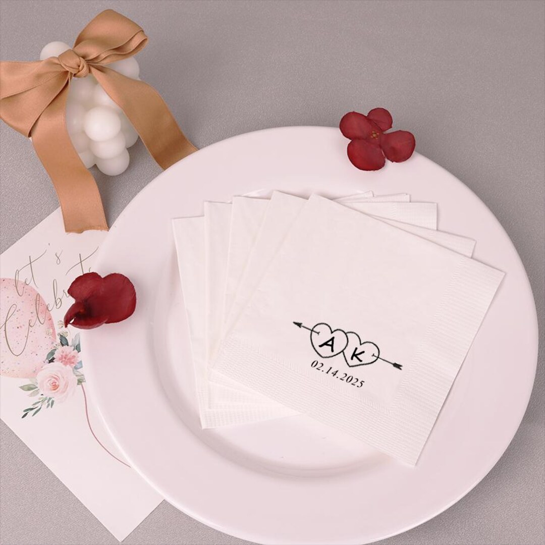 Custom Wedding Printed Tissues,personalized Elegance for Special Day ...