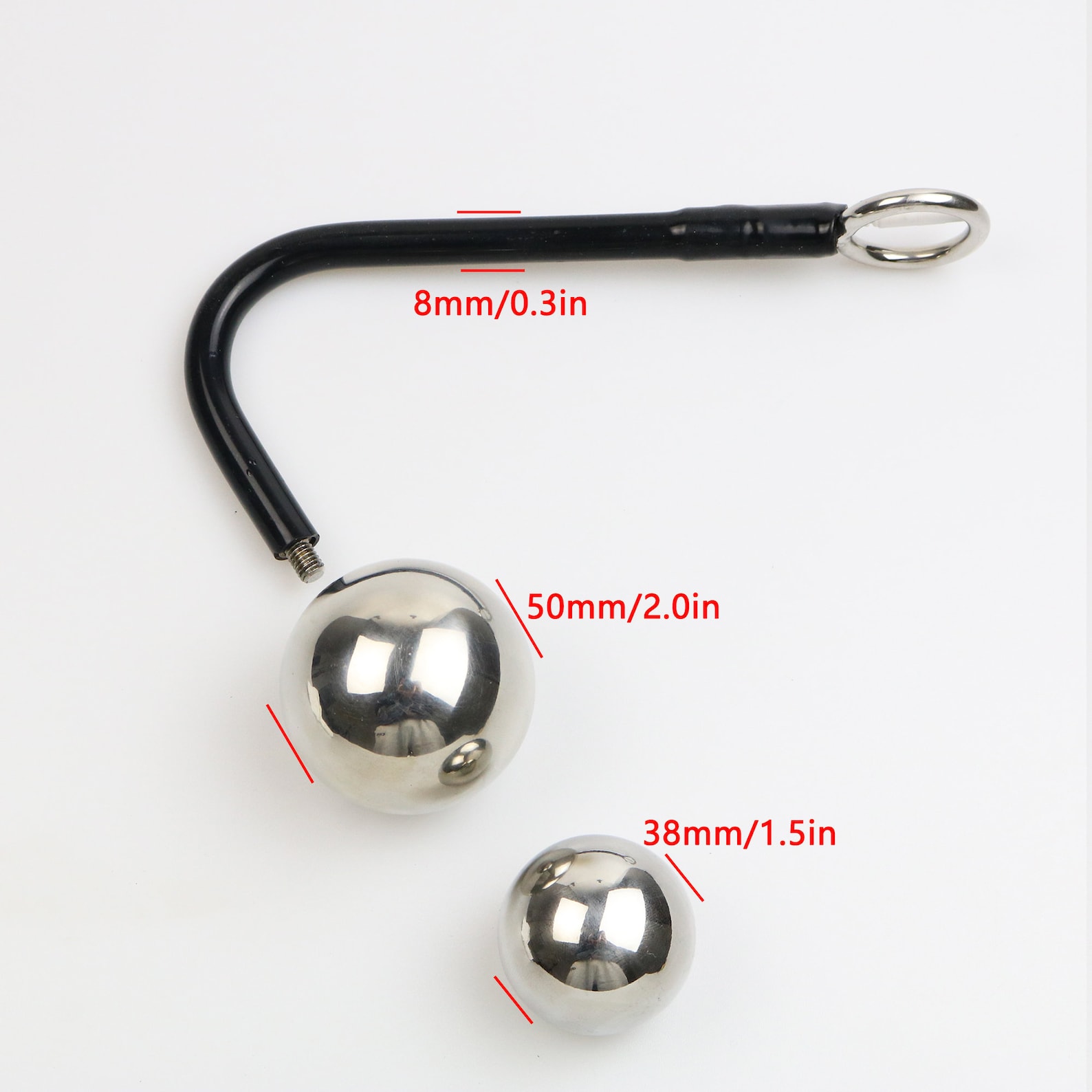 E Stim Electrode Hook Ball Prostate Electro Stimulation Etsy