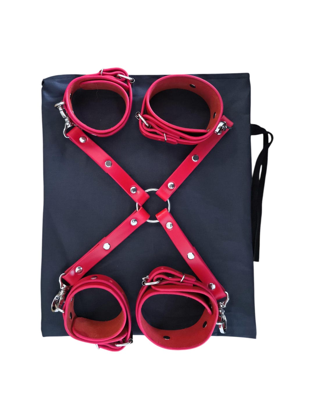 Leather Wrist Cuffs – Bondage Restraints, Real Leather, Handmade. - Etsy
