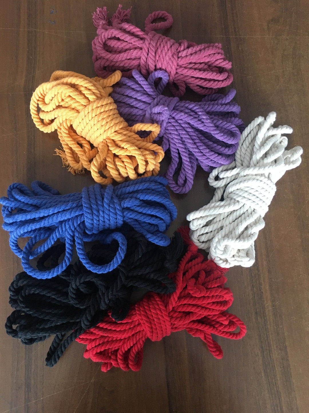 Soft Cotton Shibari Rope, 26,25ft, 0,24in, Natural Rope - Etsy