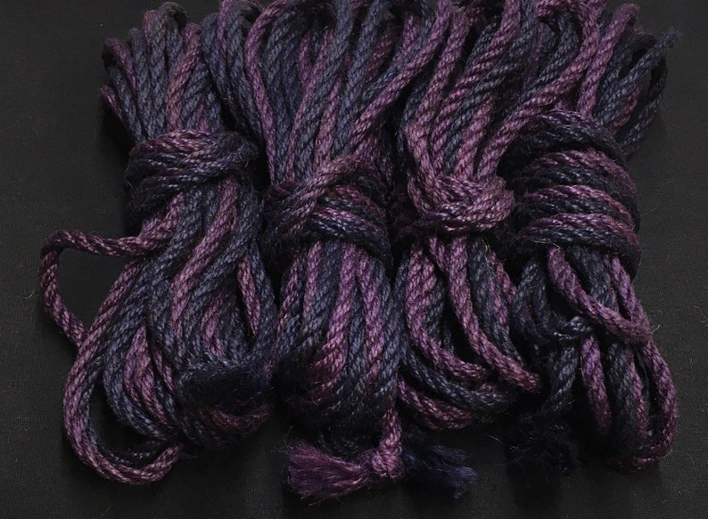 Jute Rope Set 4pc, Shibari Twotone Cord, Conditioned Natural Fiber Kit ...
