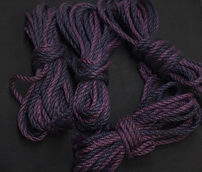 Jute Rope Set 4pc, Shibari Twotone Cord, Conditioned Natural Fiber Kit ...