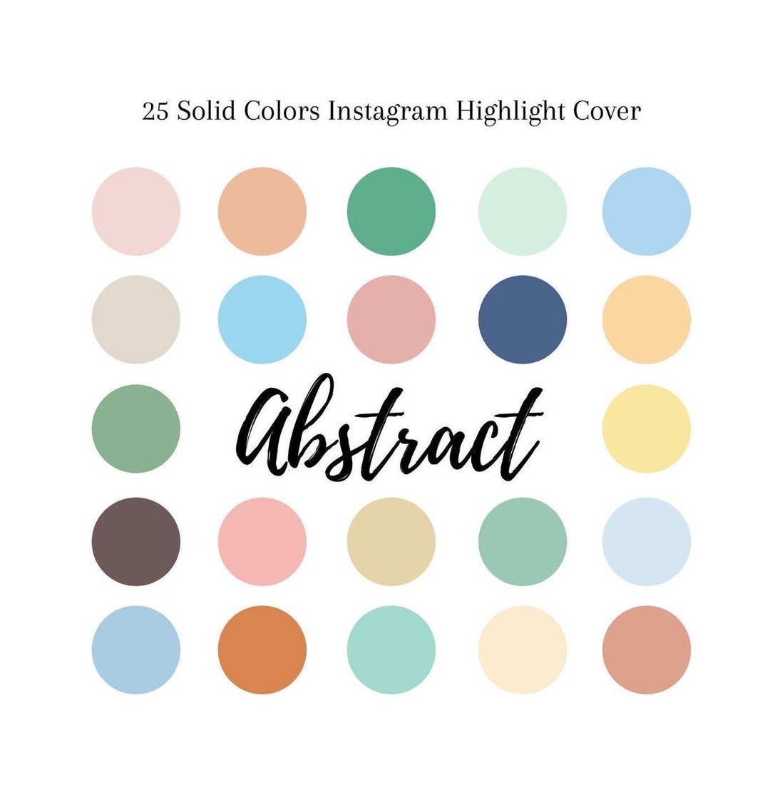 25 Solid Color Instagram Highlights - Etsy