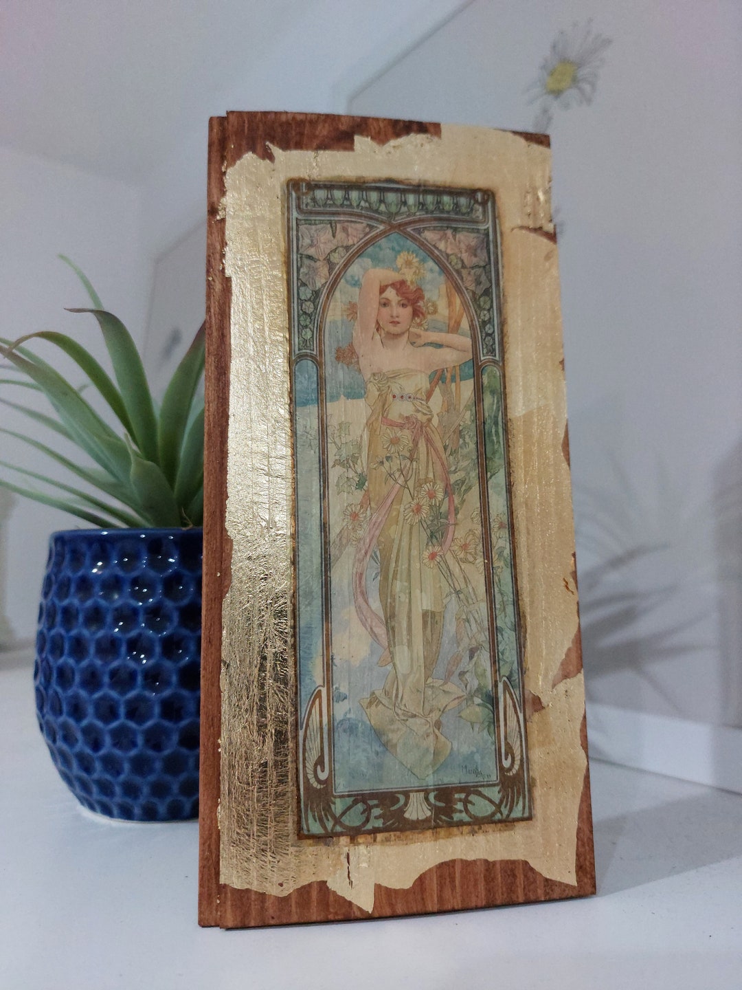 Daytime by Alfons Mucha - Wooden Wall Art, Prints and Posters of Famous ...