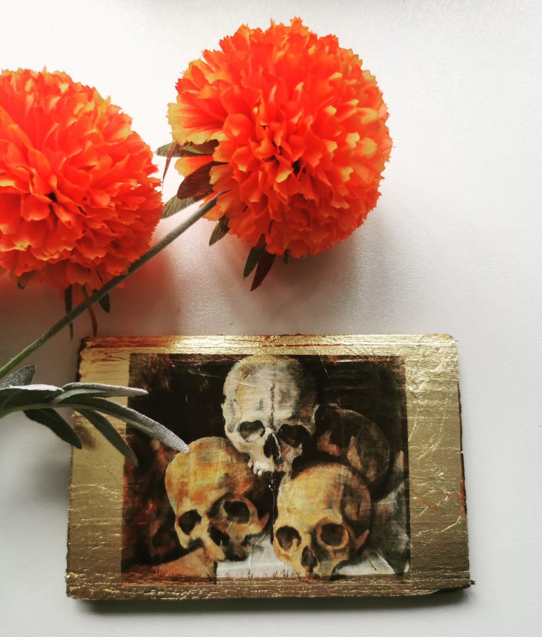 Arte mural en madera de la Pirámide de Calaveras de Cézanne: Decoración ...
