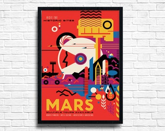 Mars Tourism Poster - Etsy