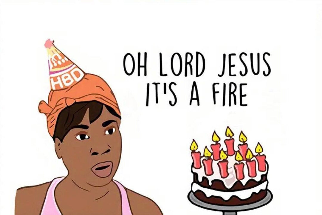 It's a Fire Birthday Card - Etsy