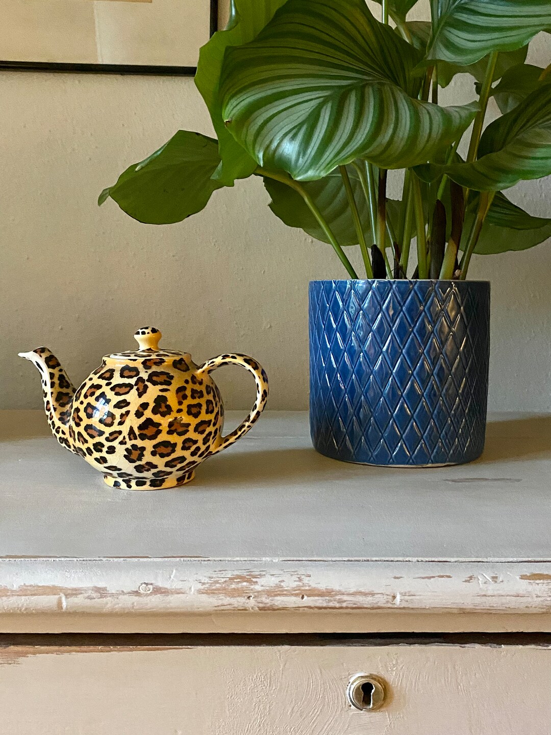 Rare Panthera Pardus 1990s Leopard Print Teapot - Etsy
