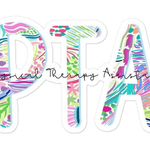 PTA Physical Therapy Assistant Sticker Physical Therapist - Etsy