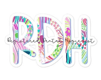 Floral Teeth Dental Stickerwaterproof Journals Water Bottle - Etsy