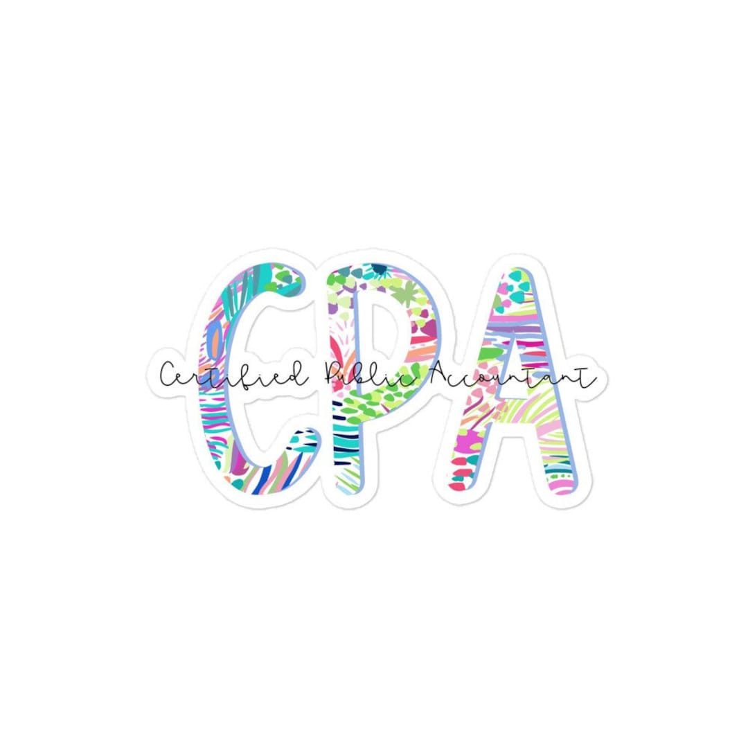 CPA Sticker Certified Public Accountant Sticker Accountant - Etsy