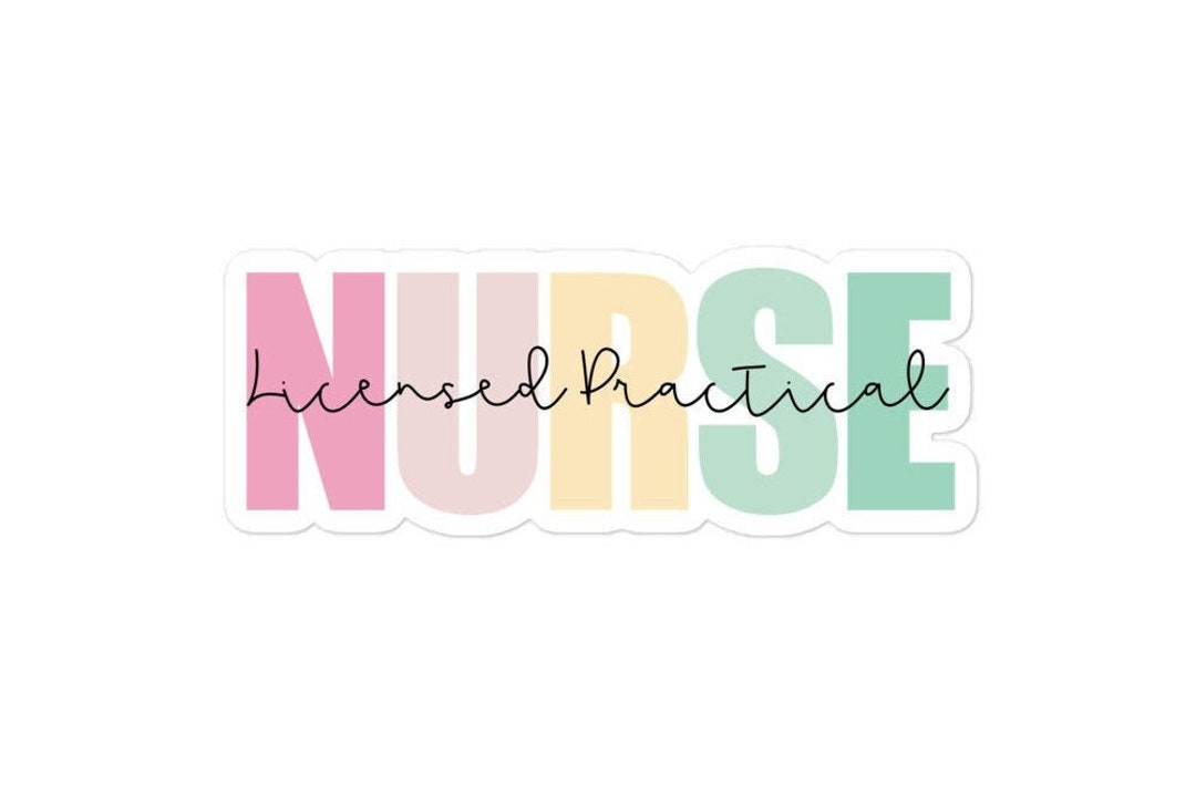 LPN Sticker Licensed Practicial Nurse Sticker Vinyl - Etsy