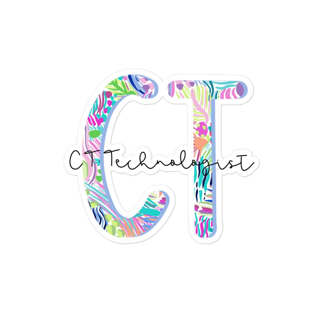 CT Technologist Sticker CT Scan Sticker Computed Tomography Decal ...