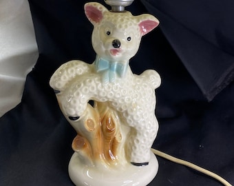 Vintage Lamb Lamp - Etsy