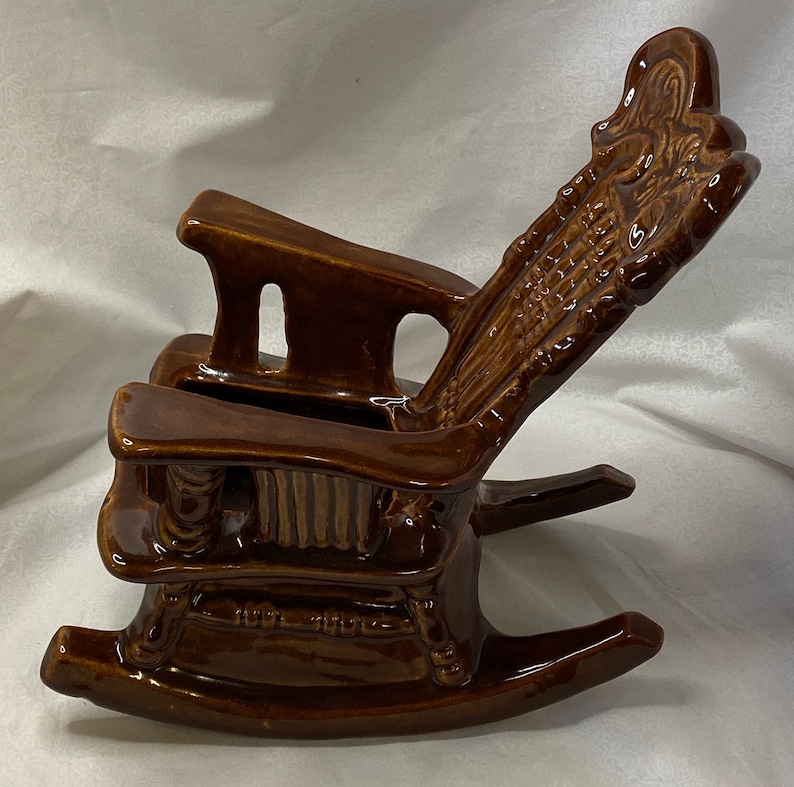 Vintage Rocking Chair Planter - Etsy