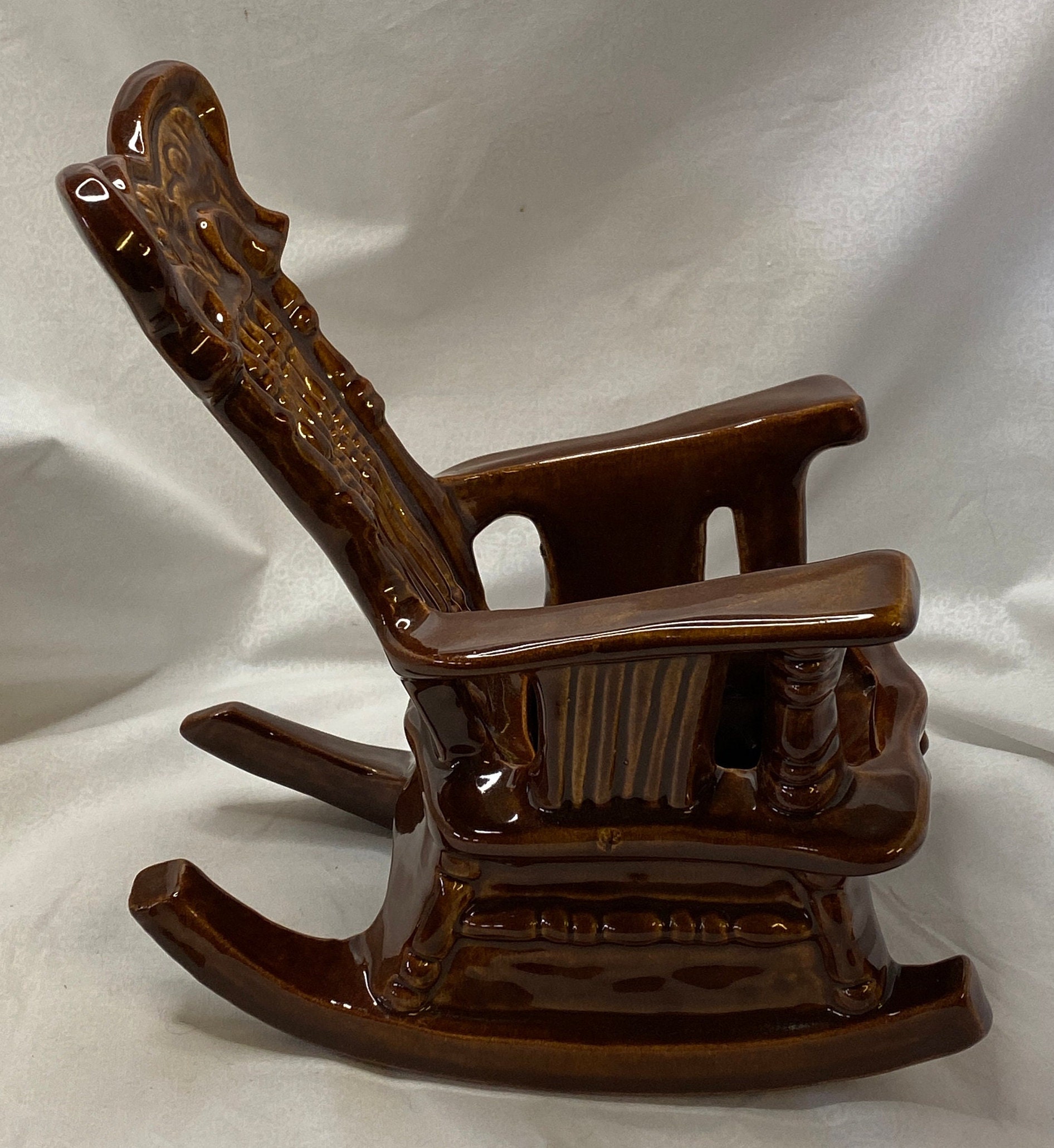 Vintage Rocking Chair Planter - Etsy