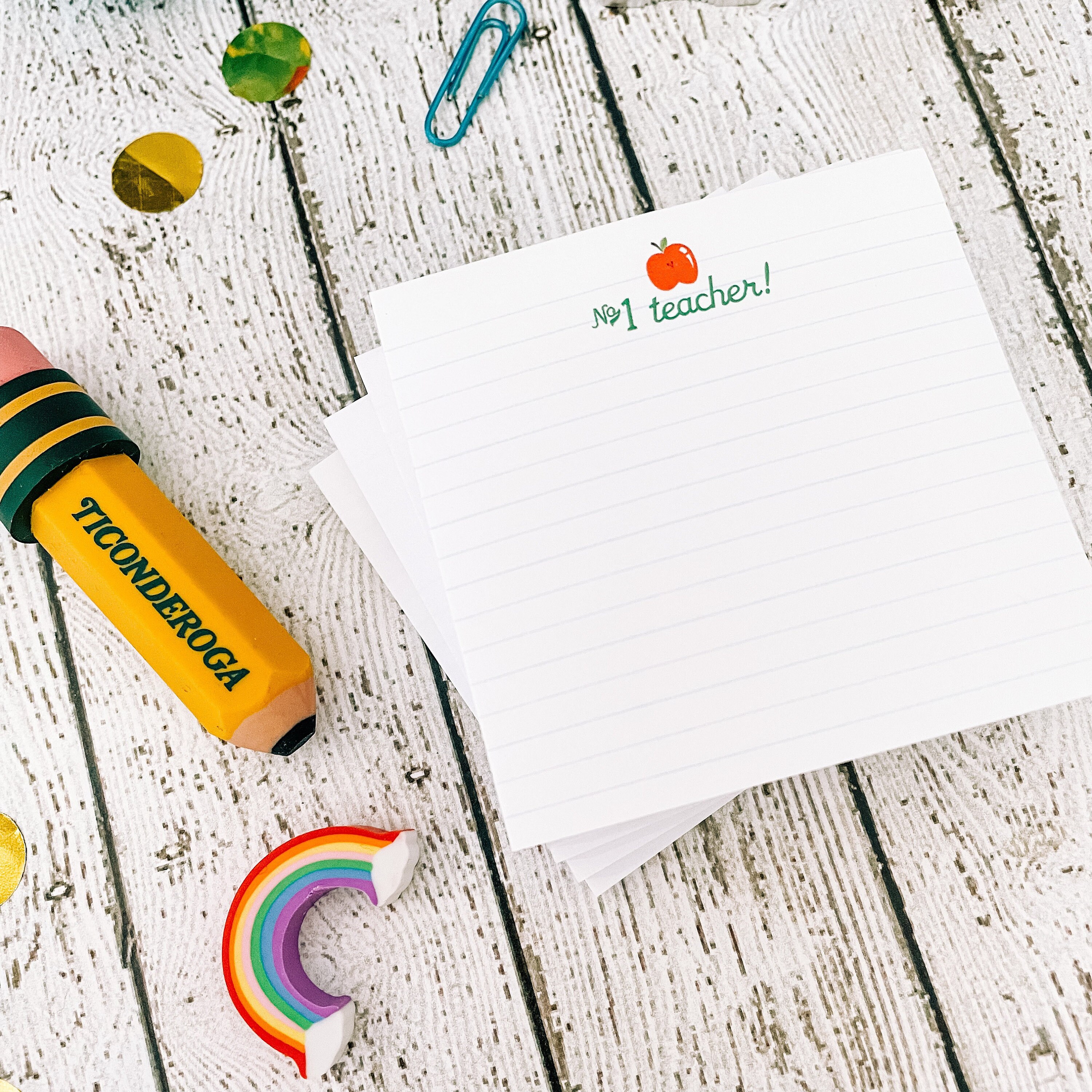 Teacher Sticky Note Personalized Custom Sticky Pad Teacher - Etsy