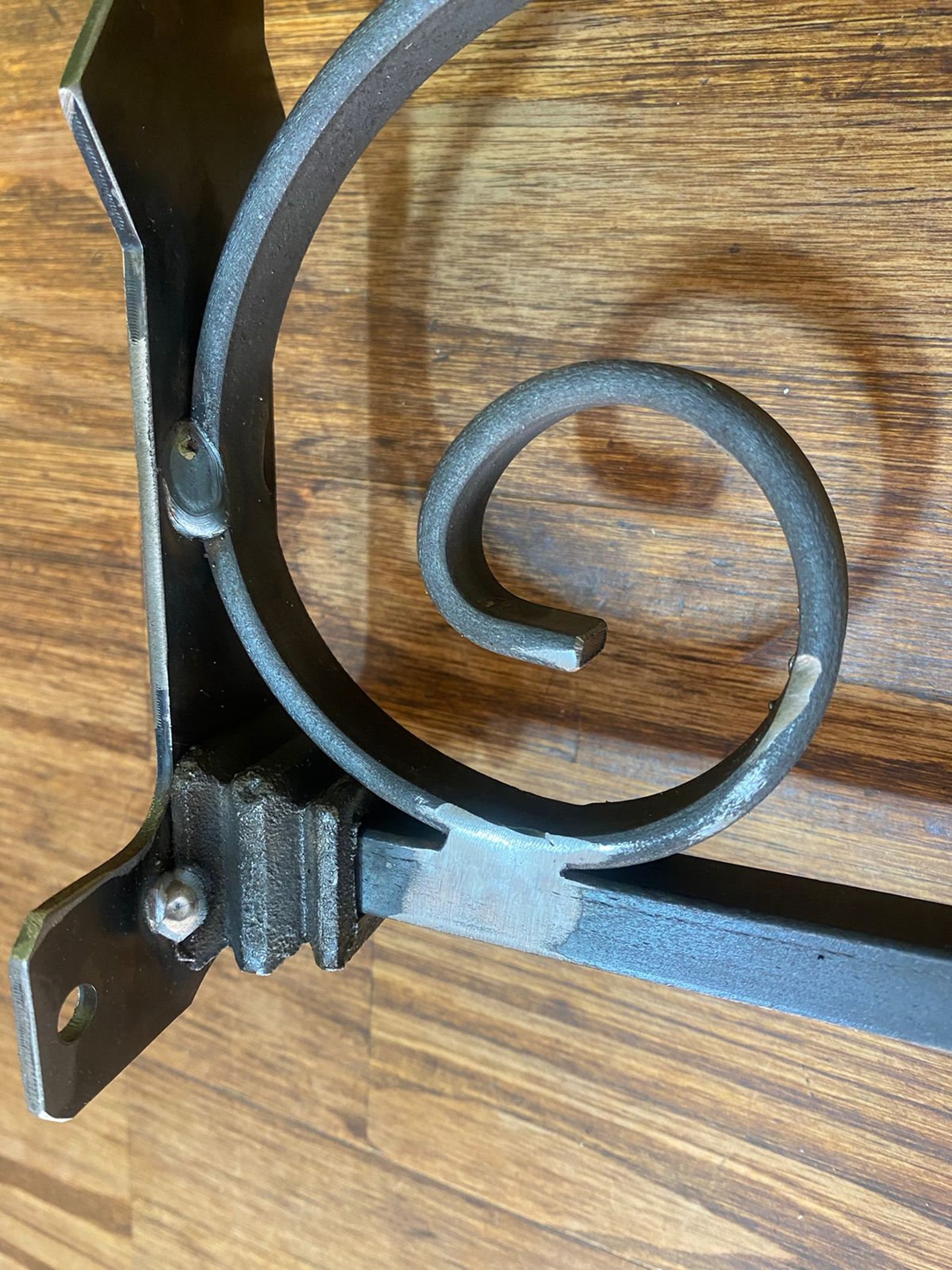 Iron Hanging Sign Bracket. 10in X 24in. Colonial Style. Decorative Sign ...