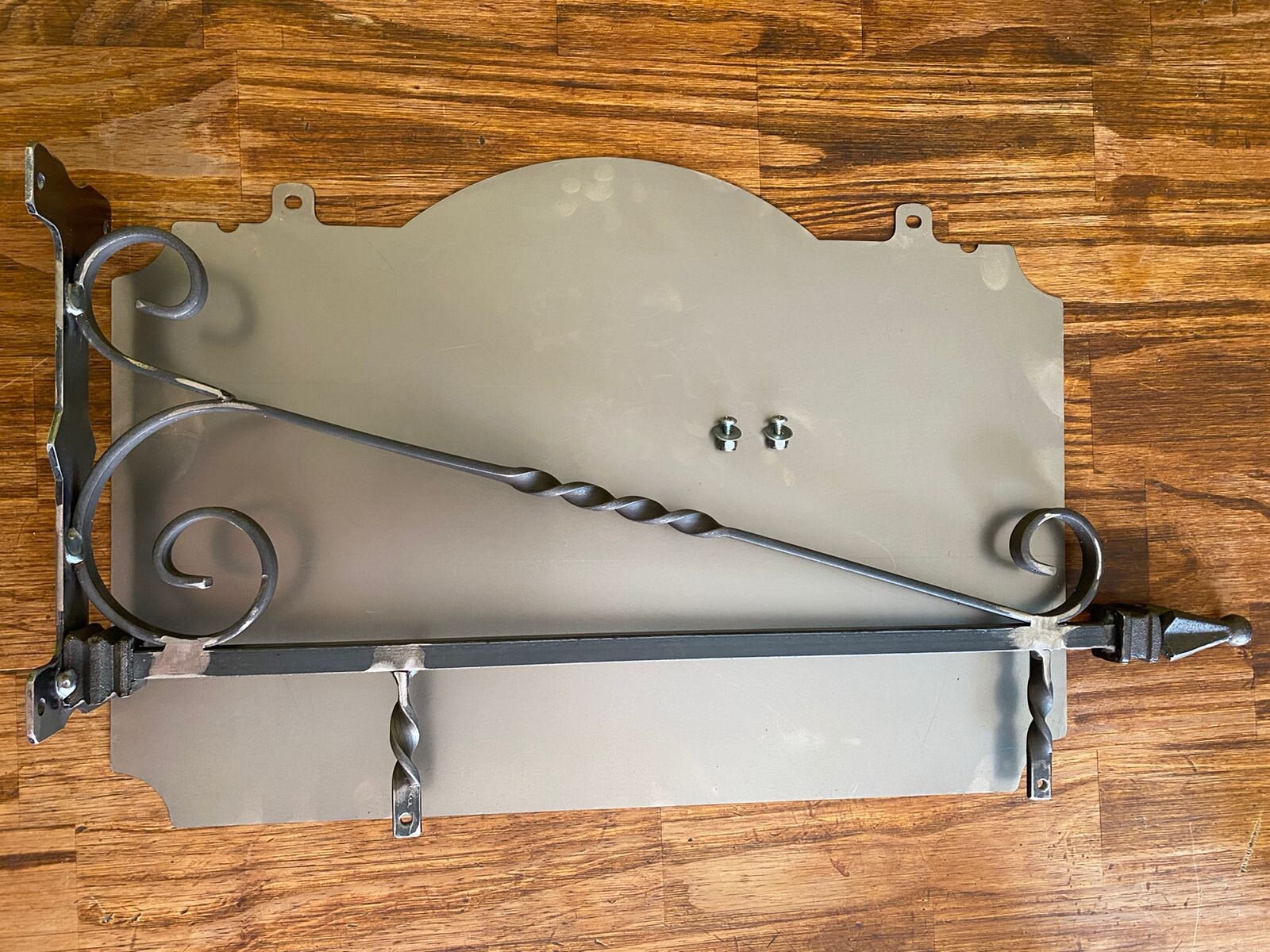 Iron Hanging Sign Bracket. 10in X 24in. Colonial Style. Decorative Sign ...