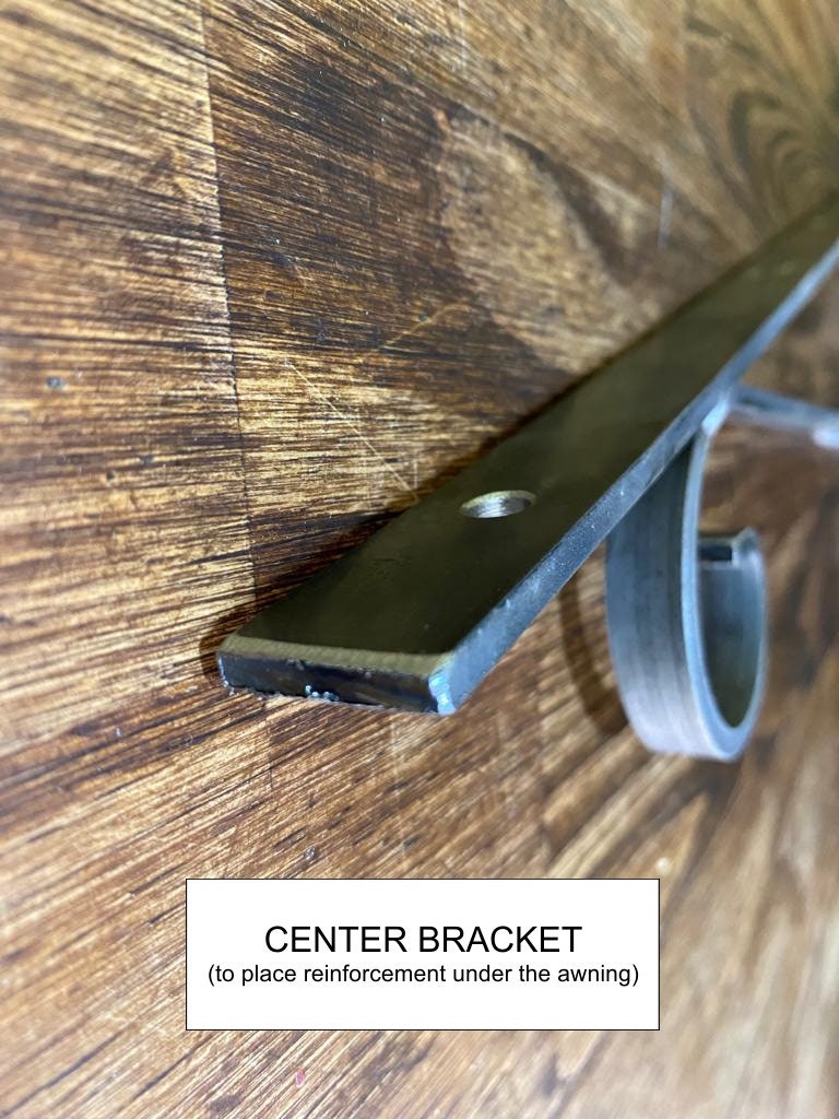 X4 PACK Steel Bracket Awning Cantilever for Window Door Sheed 15in X ...