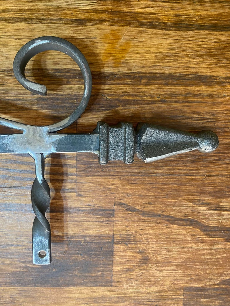 Iron Hanging Sign Bracket. 10in X 24in. Colonial Style. Decorative Sign ...