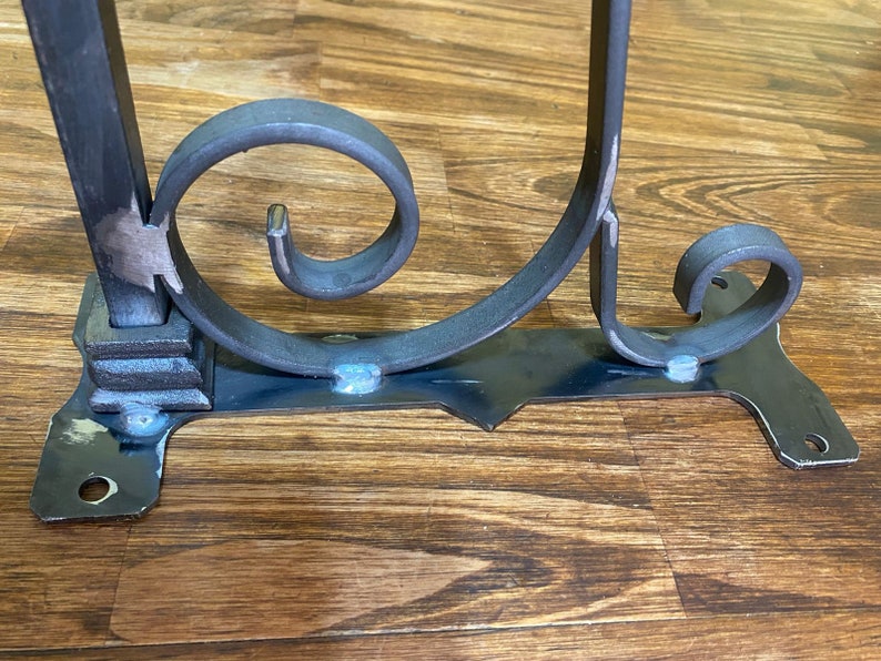 Iron Hanging Sign Bracket. 10in X 24in. Colonial Style. Decorative Sign ...