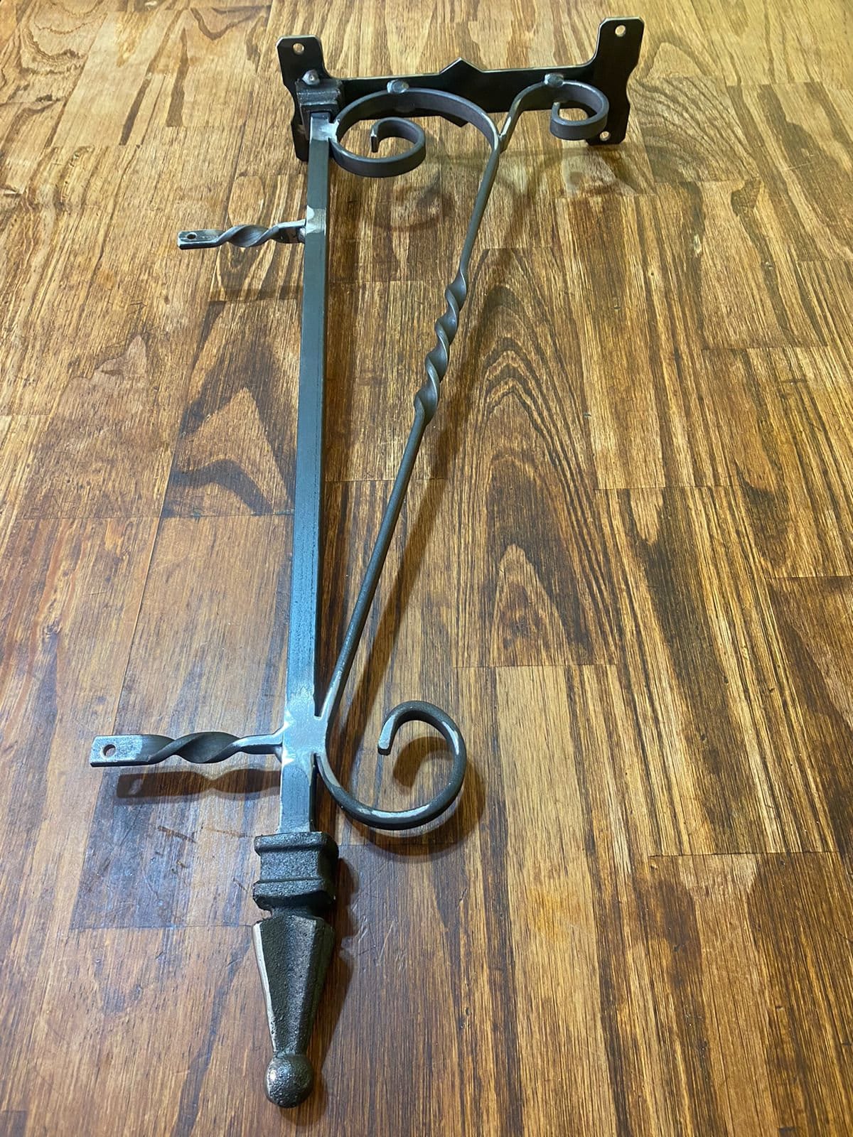 Iron Hanging Sign Bracket. 10in X 24in. Colonial Style. Decorative Sign ...