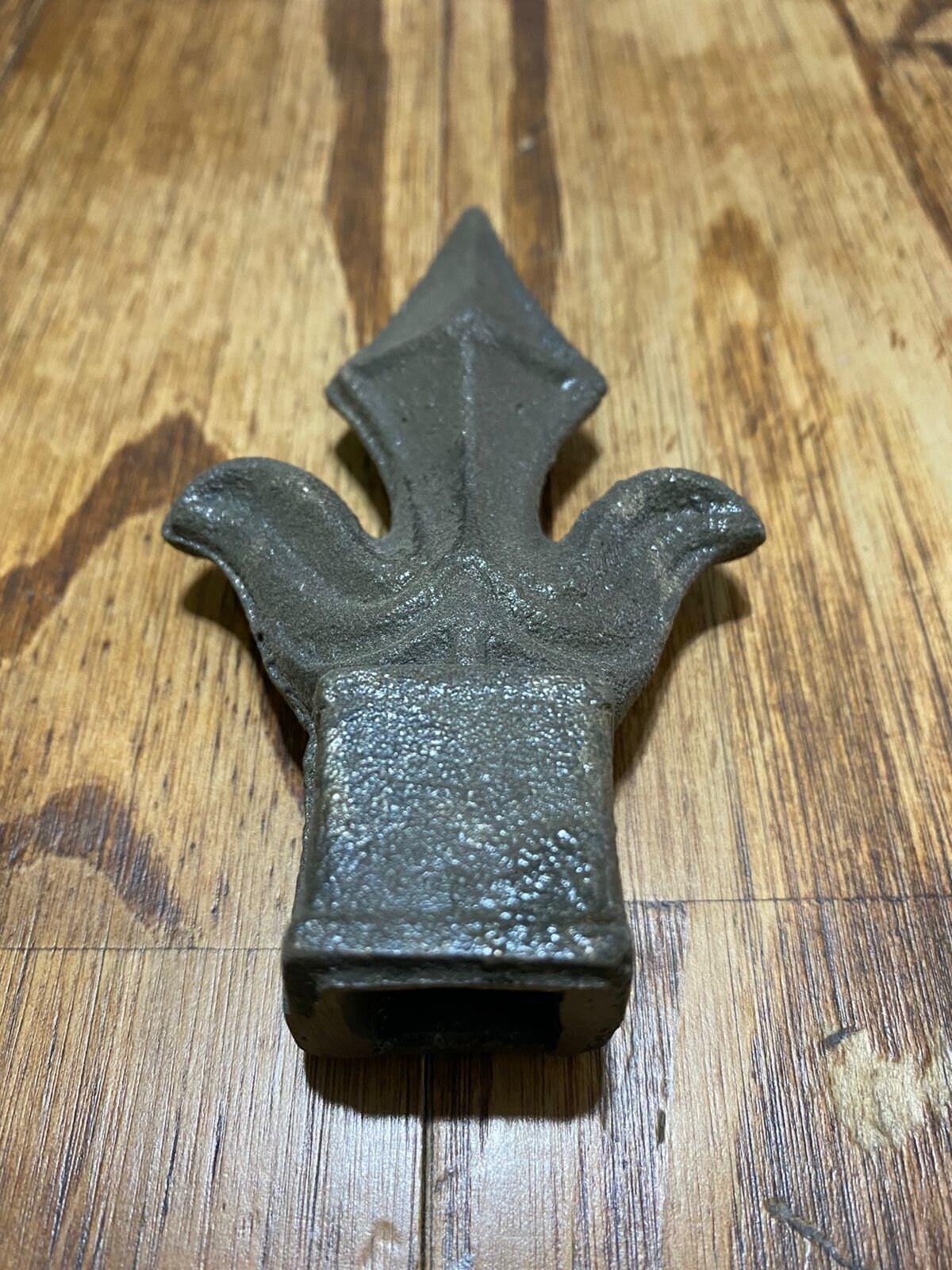 X10 - Cast Wrought Iron Arrow Spear Spearhead (pack X10) Square Bar 1/2 ...