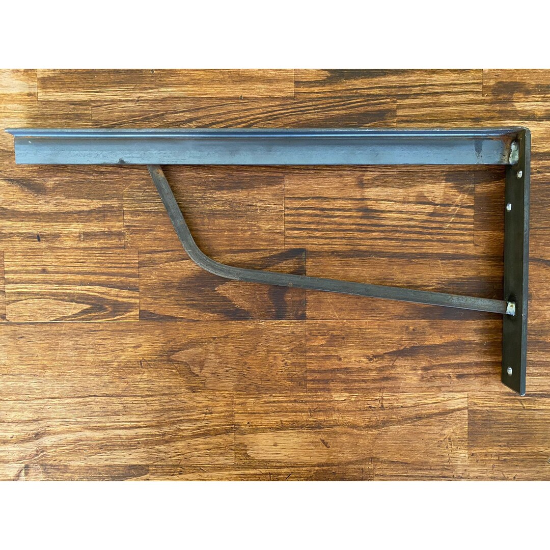 X2 PACK Steel Shelf Bracket Heavy Duty Reinforced 10in X 20in FREE ...