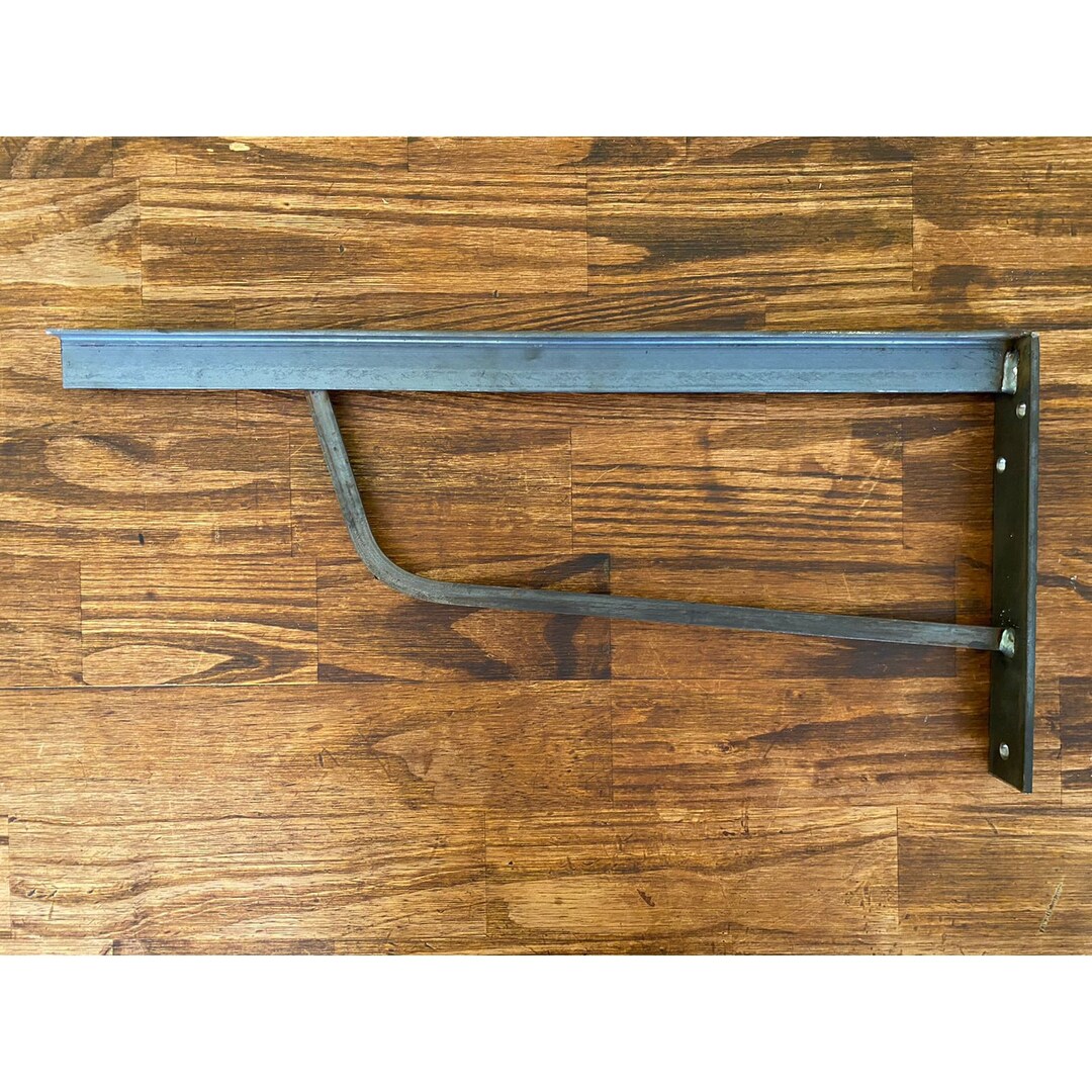 X2 PACK Steel Shelf Bracket Heavy Duty Reinforced 10in X 22in FREE ...