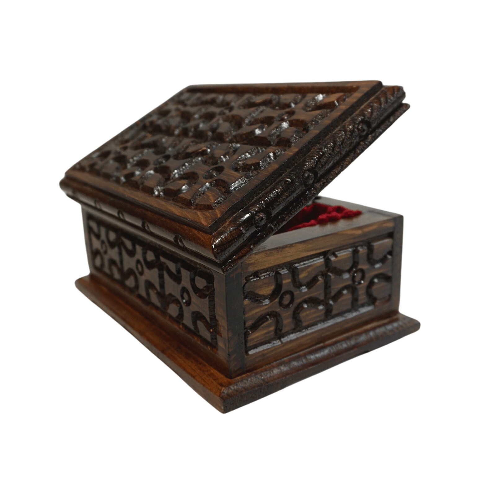 Locked Wooden Jewelry Box With Key, Vintage Wooden Chest, Wooden ...