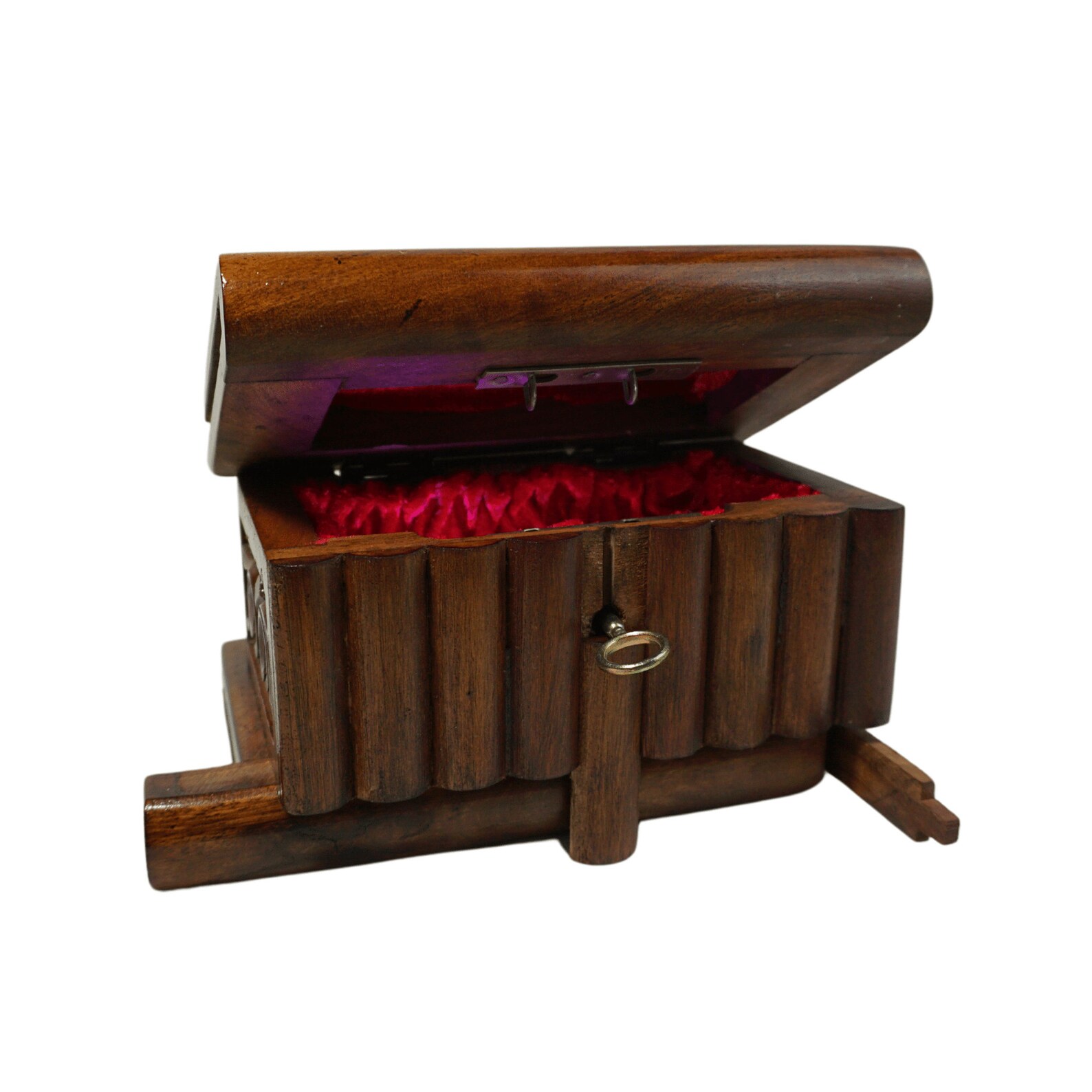 Wooden Box With Secret Lock, Wood Chest, Hand Carved Secret Lock Box ...