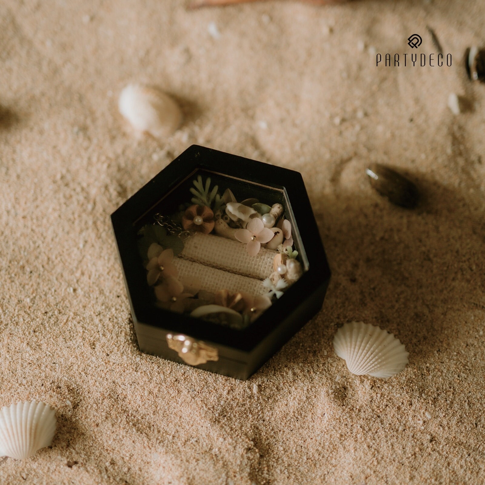 Ring Box Sea Theme Personalized Wooden Ring Box, Wooden Ring Box, With ...