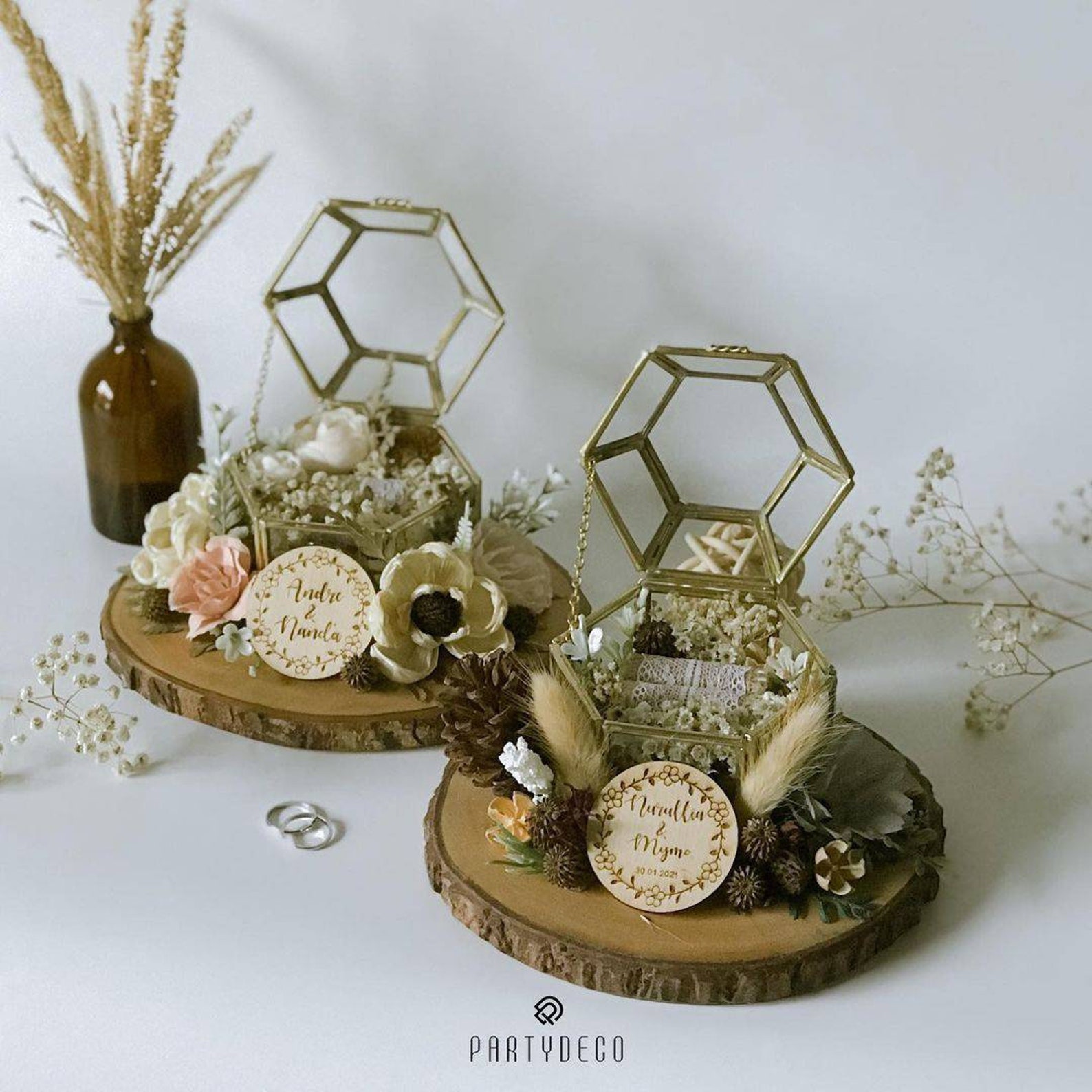 Rustic Ring Box, Preserved Ring Box, Wedding Ring Box, Engagement Ring ...