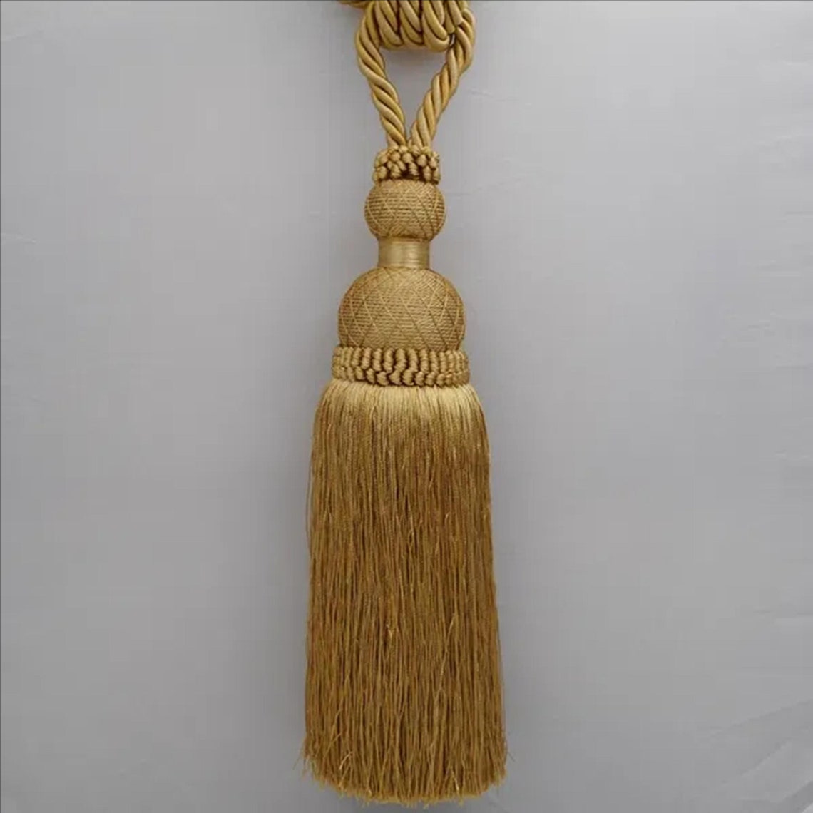 Ruby Large 30cm Tieback Curtain Holdback Luxurious Upholstery | Etsy