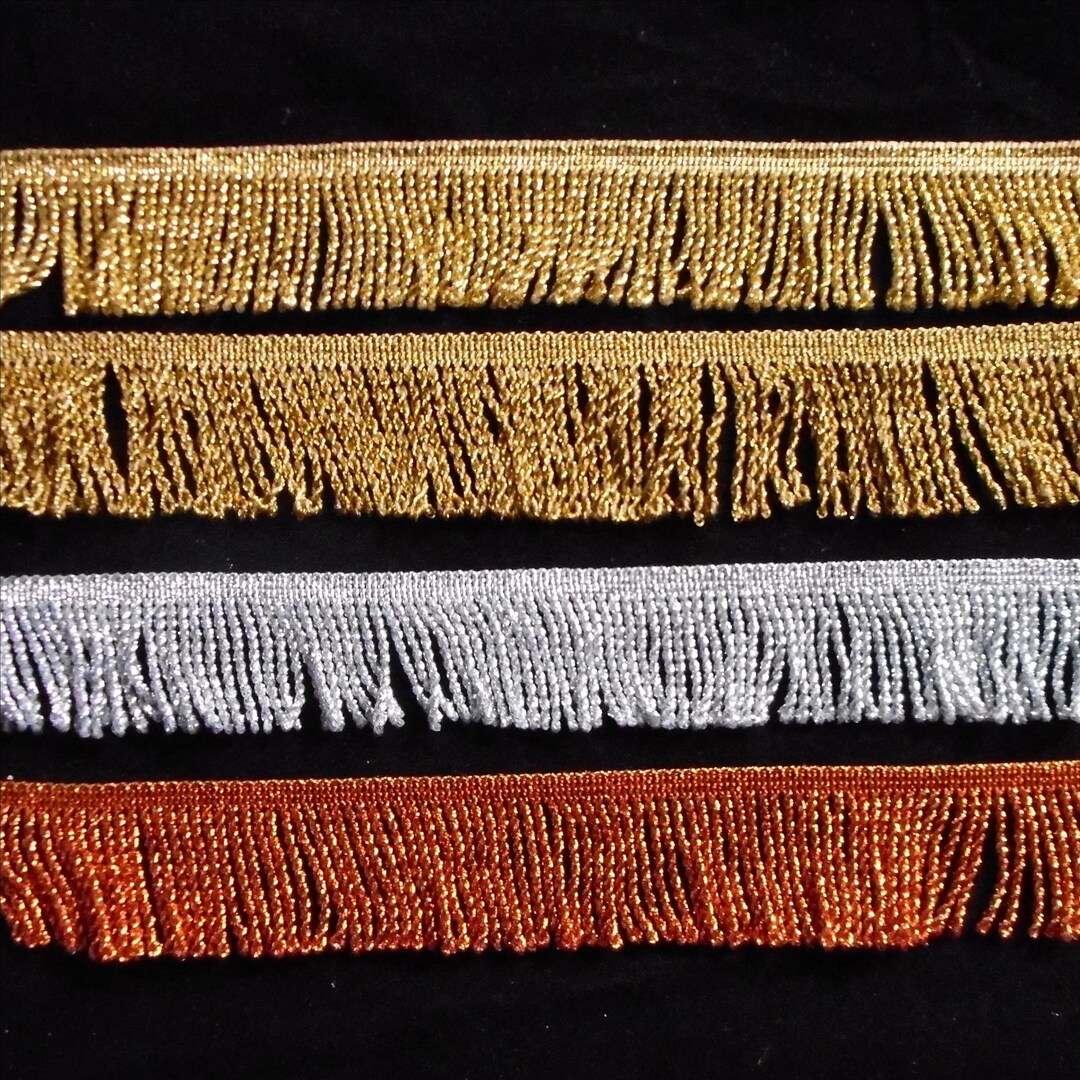 Lurex 45mm Bullion Fringe Braid Cord Gimp Trim Soutache Twisted Soft ...